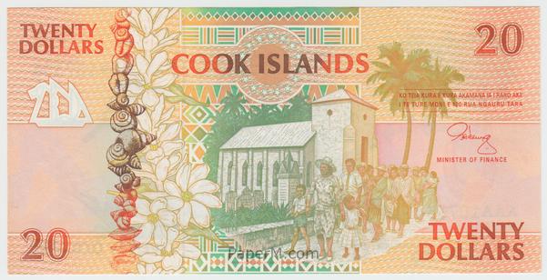 World Paper Money Price List - Cook Islands
