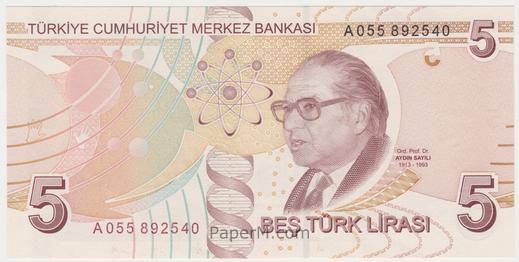 World Paper Money Price List - Turkey
